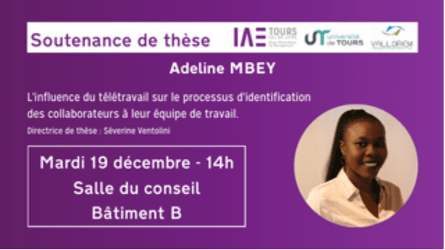 Soutenance de thèse d'Adeline MBEY SENDEGUE Soutenance de thèse d'Adeline MBEY SENDEGUE